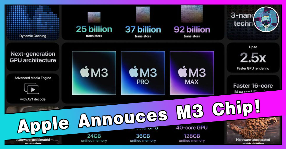 Apple has unveiled the all-new M3 series processors! - MianJuGer Tech ...